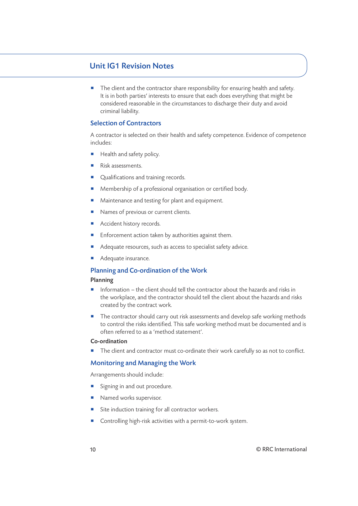 NEBOSH International General Certificate